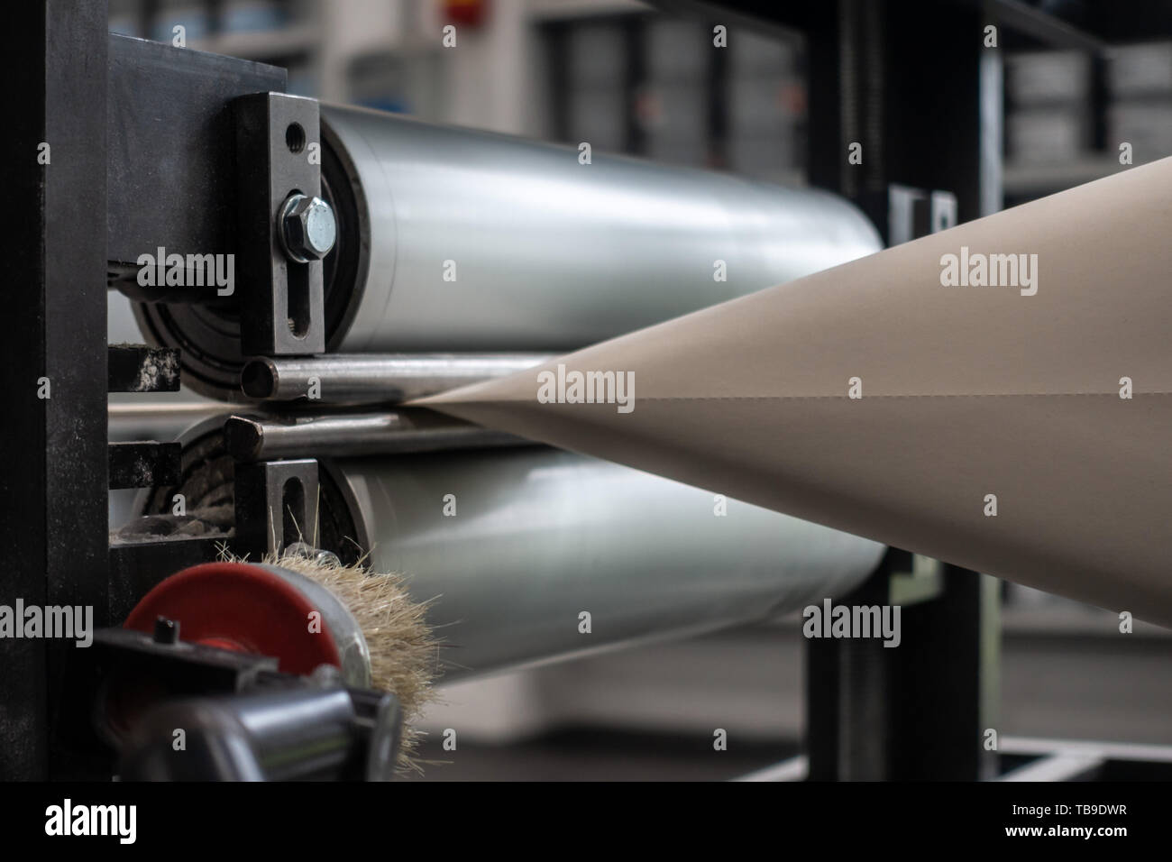 Paper folding machine rollers conveyor hi-res stock photography and ...