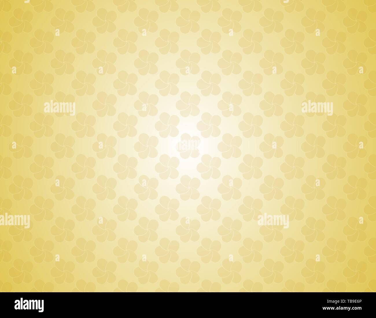 Vintage golden color backdrop white and yellow gradient Vector plumeria ...