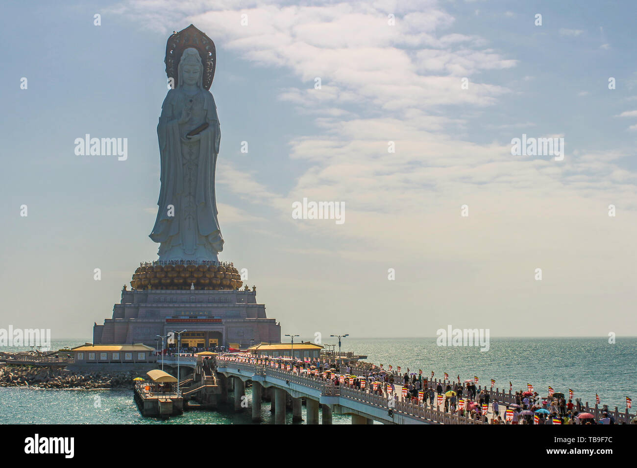 Photographed at Nanshan Buddhist Cultural Court in Sanya, Hainan, the ...