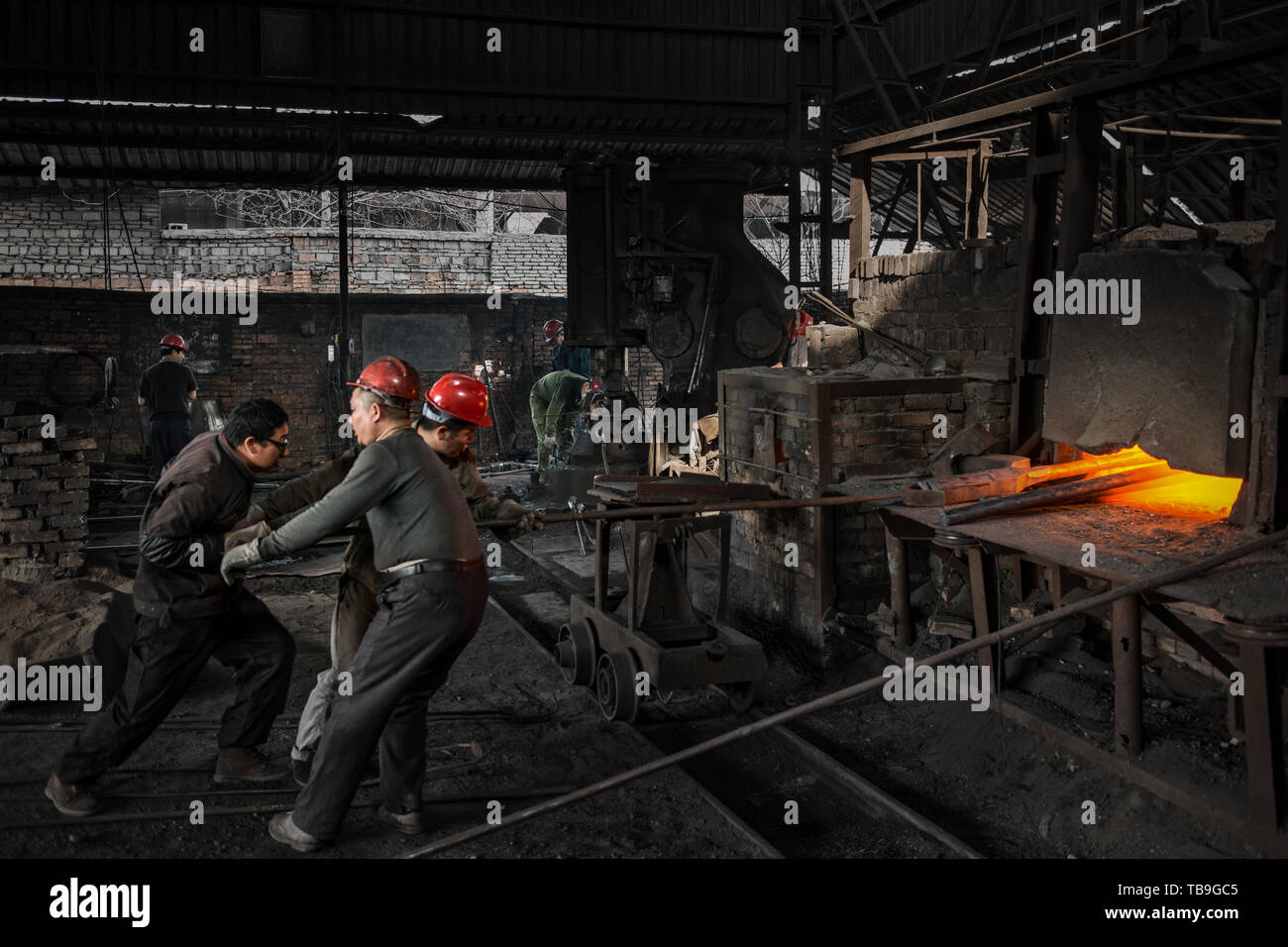 Five small factories that are about to be shut down Stock Photo - Alamy