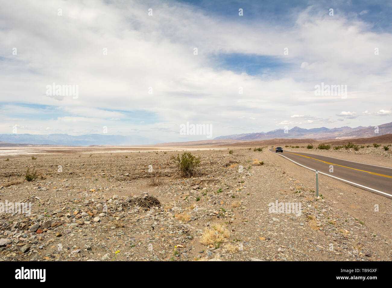 Desert landscape of Death Valley National Park in California. USA Stock ...