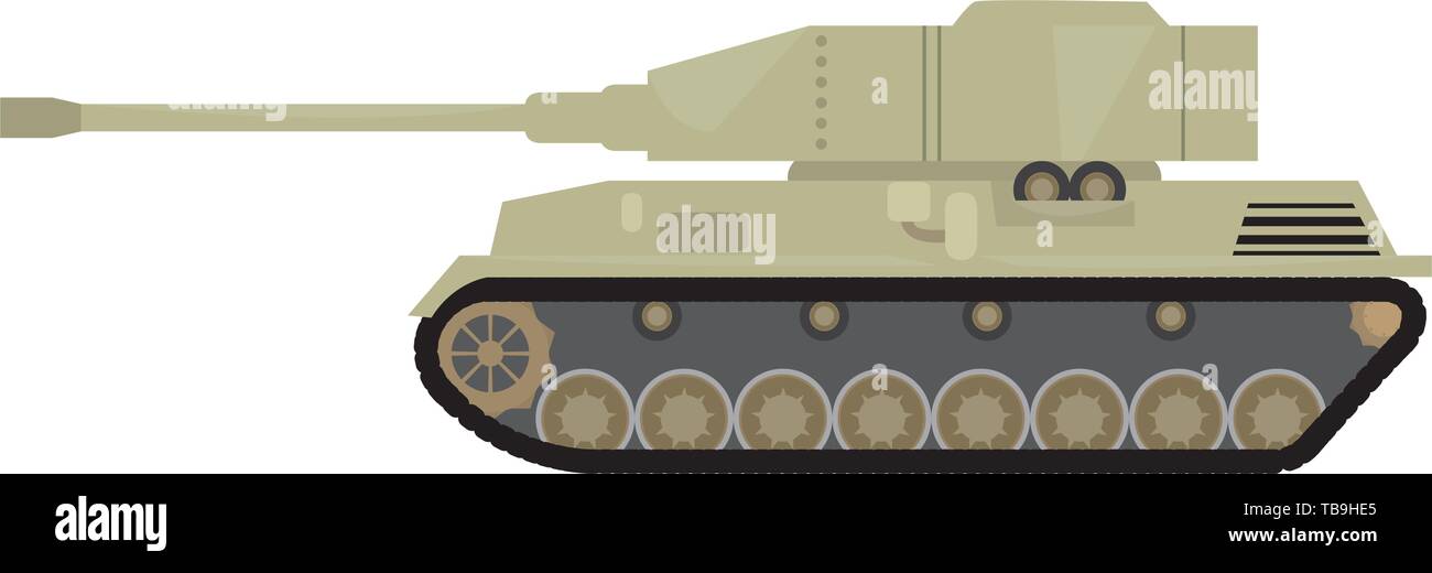 Side view of a military war tank - Vector Stock Vector Image & Art - Alamy