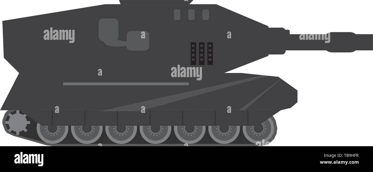 Side view of a military war tank - Vector Stock Vector Image & Art - Alamy