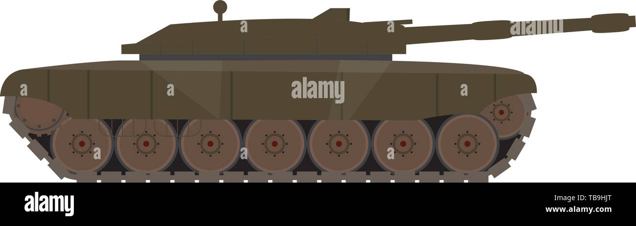 Side view of a military war tank - Vector Stock Vector Image & Art - Alamy