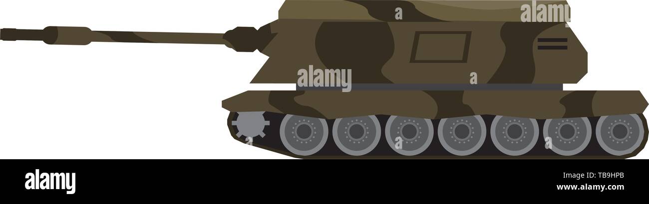 Side view of a military war tank - Vector Stock Vector Image & Art - Alamy