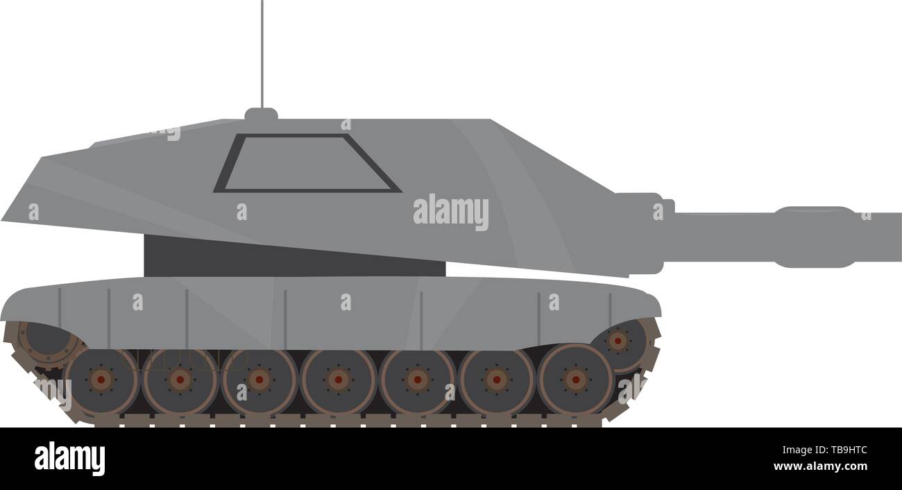Side view of a military war tank - Vector Stock Vector Image & Art - Alamy
