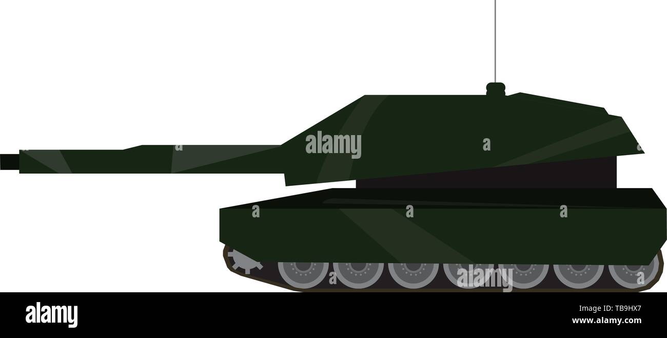 Side view of a military war tank - Vector Stock Vector Image & Art - Alamy