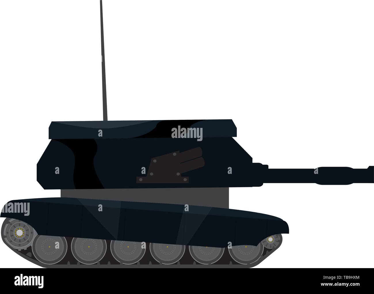Side view of a military war tank - Vector Stock Vector Image & Art - Alamy
