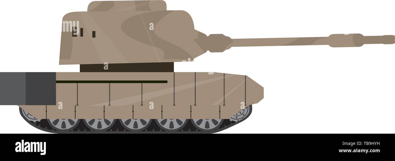 Side view of a military war tank - Vector Stock Vector Image & Art - Alamy