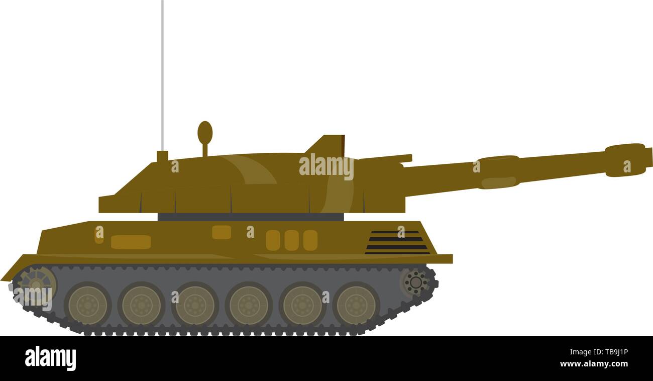 Side view of a military war tank - Vector Stock Vector Image & Art - Alamy