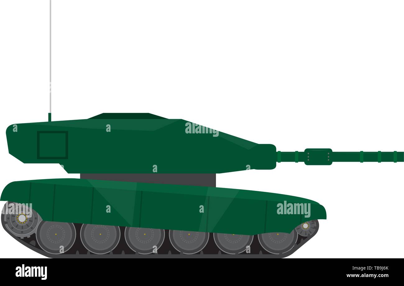 Side view of a military war tank - Vector Stock Vector Image & Art - Alamy