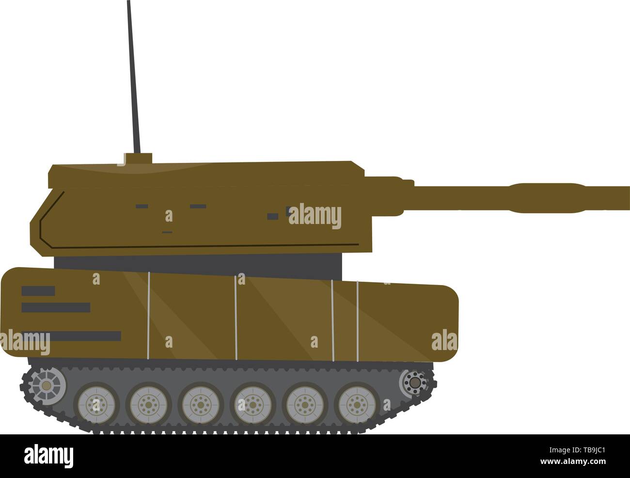 Tank track side view Stock Vector Images - Alamy