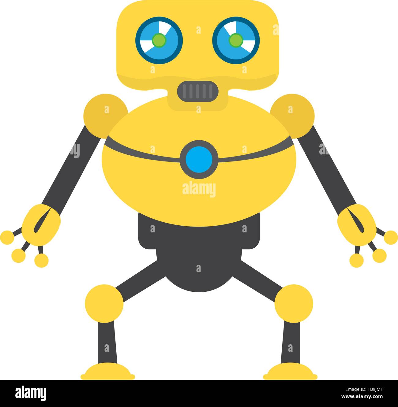 Isolated robot toy for kids - Vector illustration Stock Vector Image ...