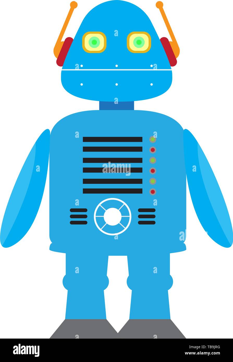 Isolated robot toy for kids - Vector illustration Stock Vector Image ...