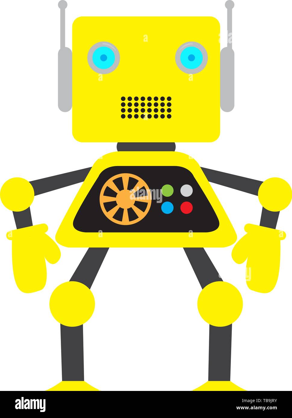Isolated robot toy for kids - Vector illustration Stock Vector Image ...