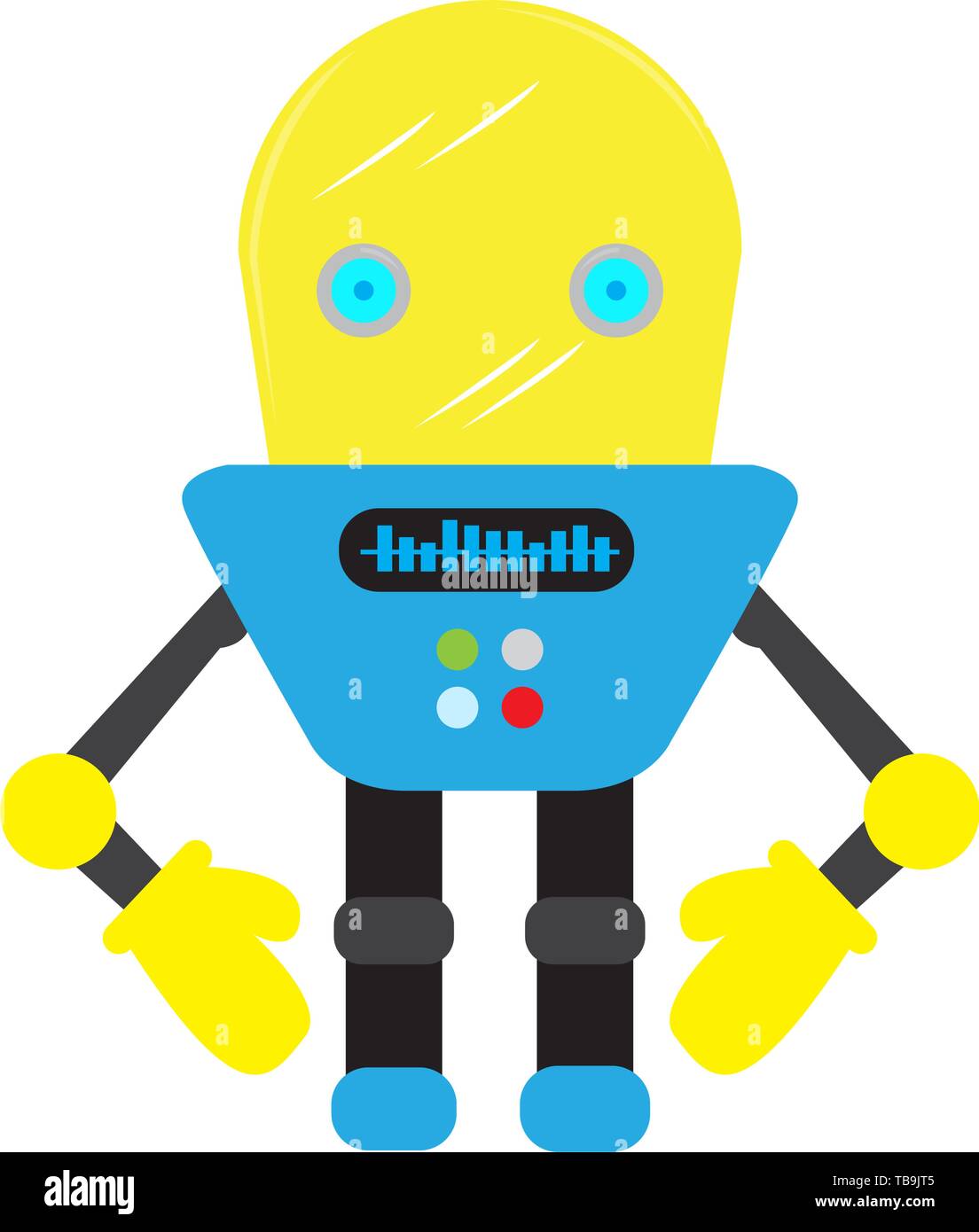 Isolated robot toy for kids - Vector illustration Stock Vector Image ...