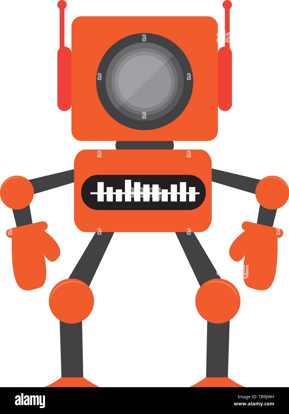 Isolated robot toy for kids - Vector illustration Stock Vector Image ...