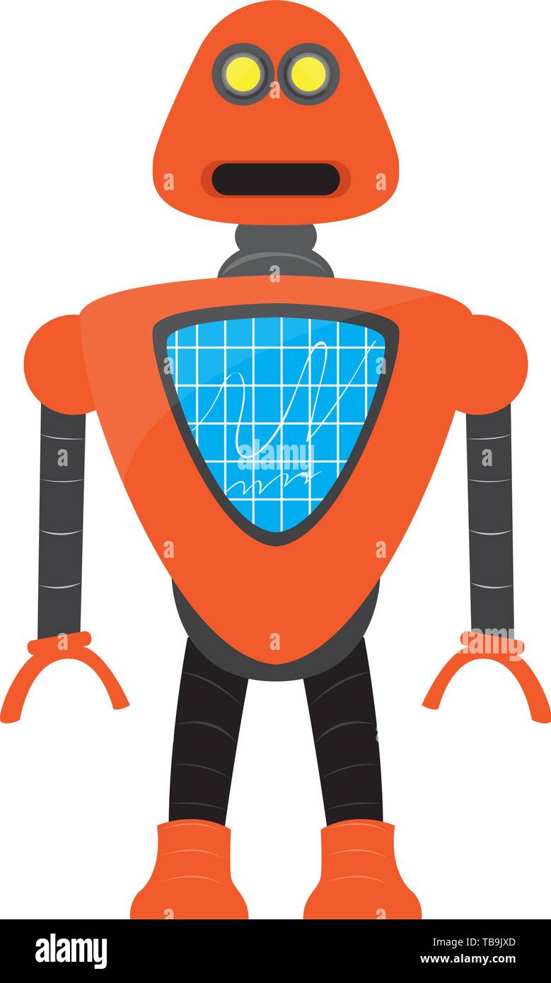 Isolated robot toy for kids - Vector illustration Stock Vector Image ...