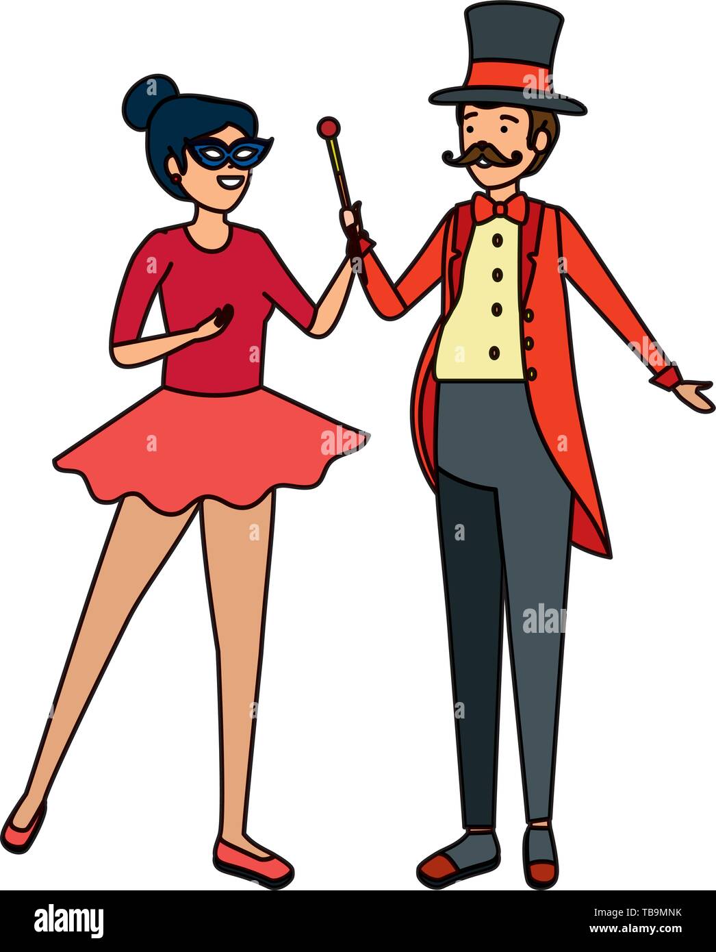 Lady circus Stock Vector Images - Alamy