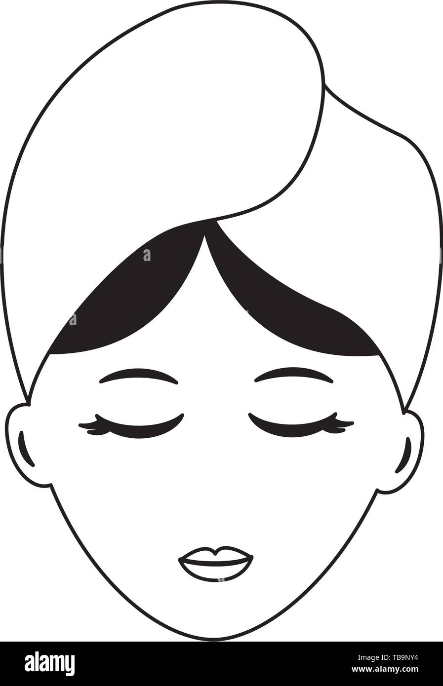 Skin care woman clay Stock Vector Images - Alamy