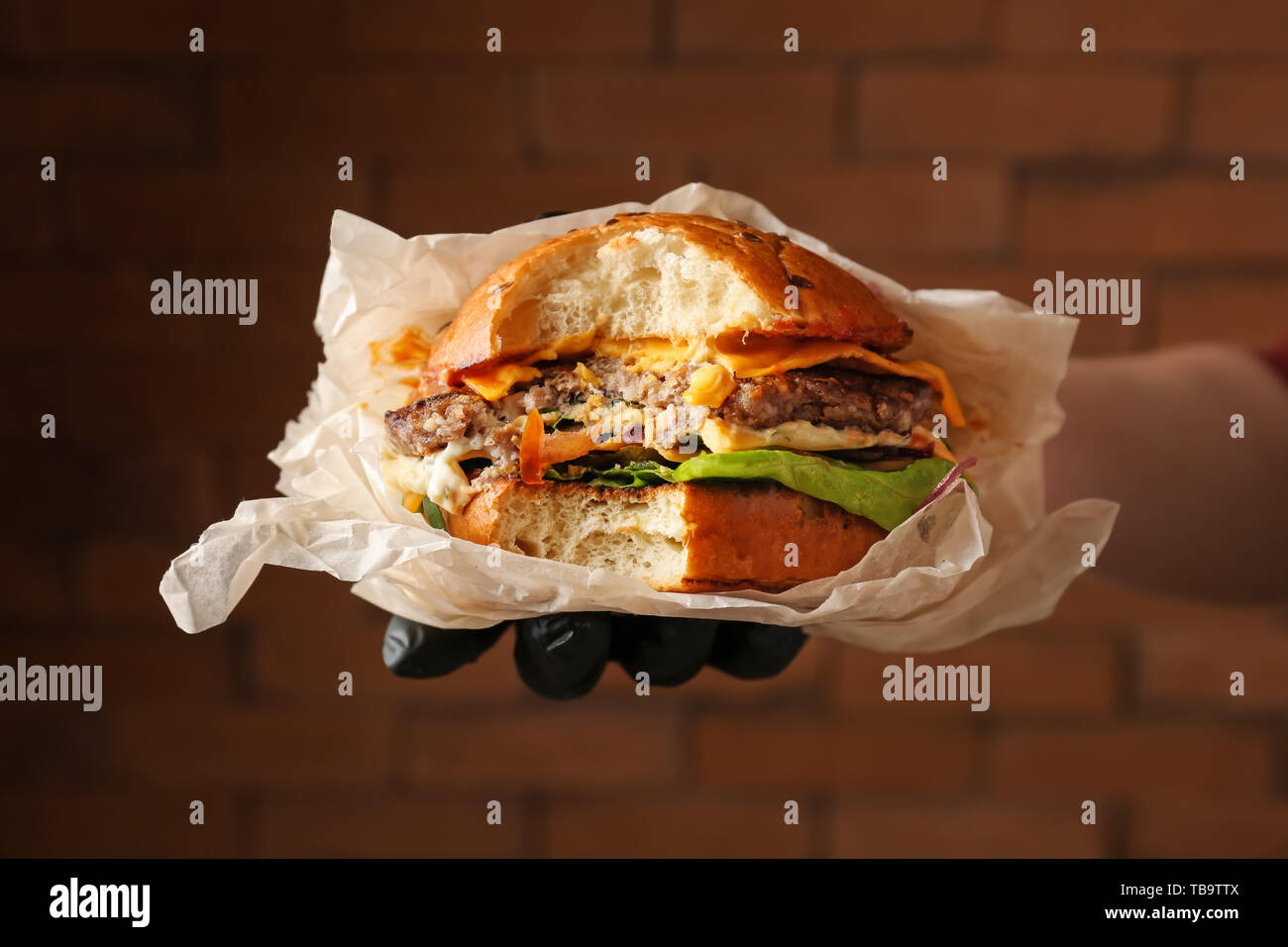 Bitten Burger High Resolution Stock Photography and Images - Alamy