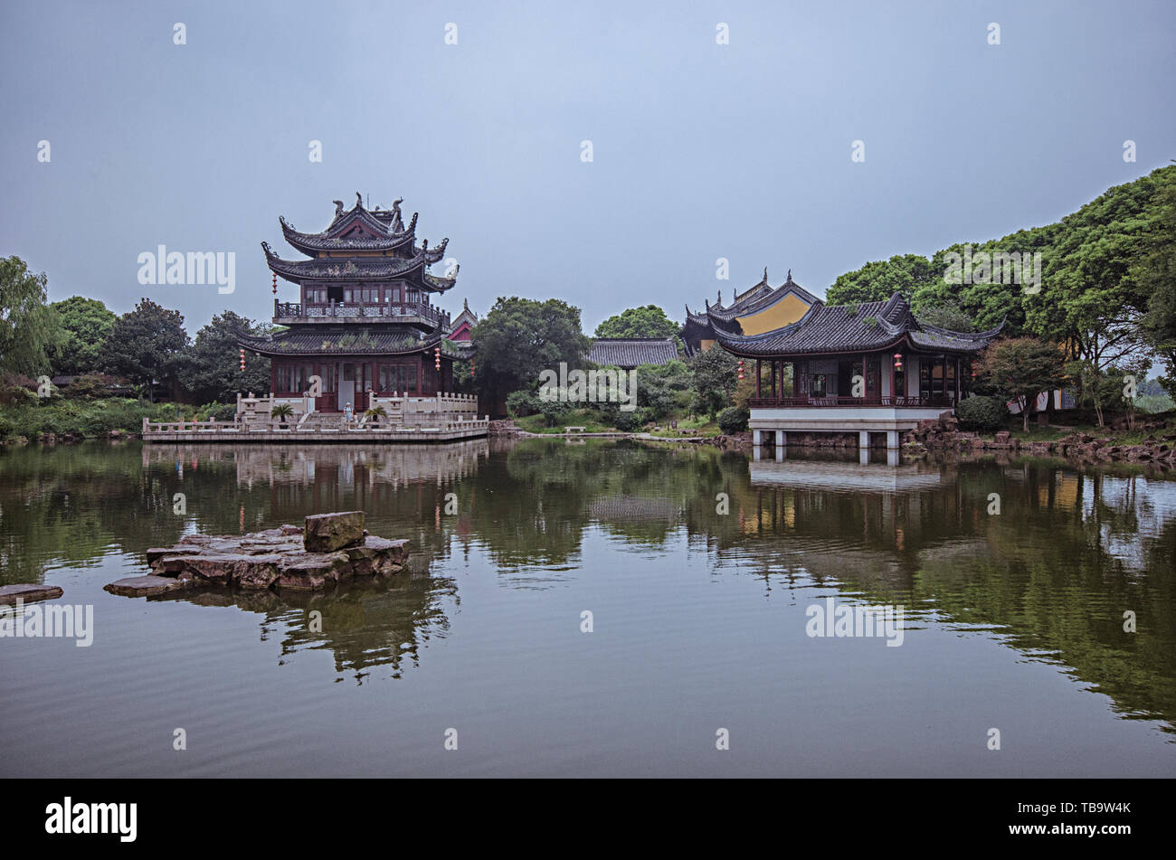 A scene on Luo Xingzhou Island, Tonriku Town, Suzhou Stock Photo - Alamy