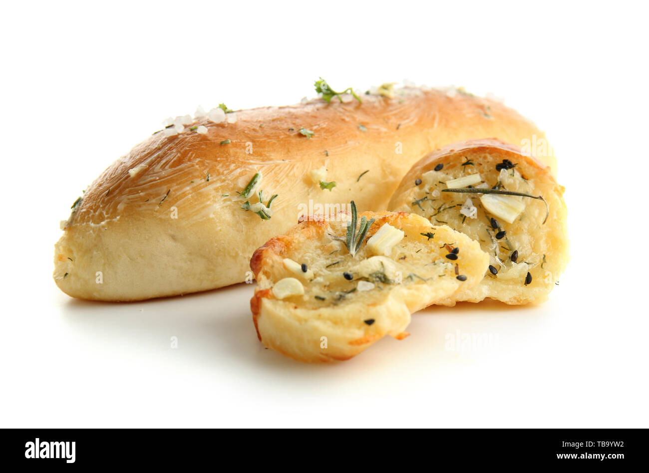 Garlic bread on white hi-res stock photography and images - Alamy