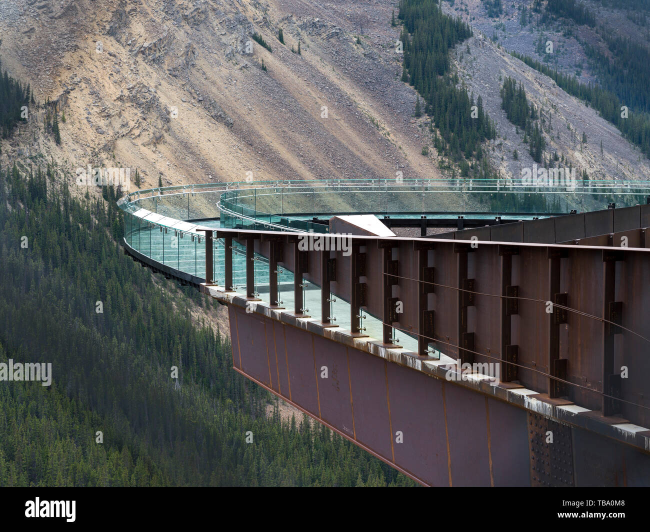 Glacier skywalk, Columbia Icefields, Icefields Parkway, Jasper, Alberta ...
