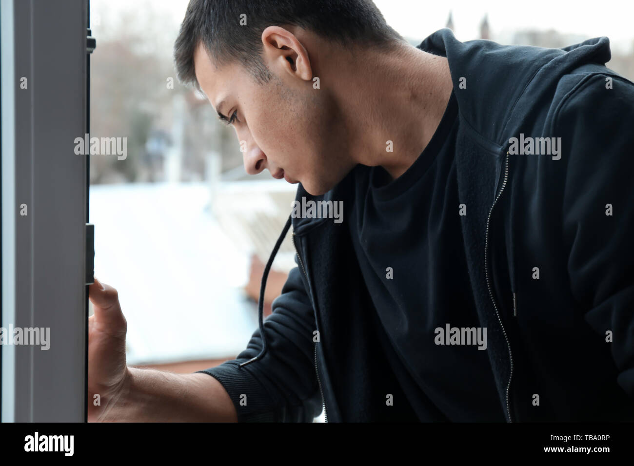 Jump out window hi-res stock photography and images - Alamy