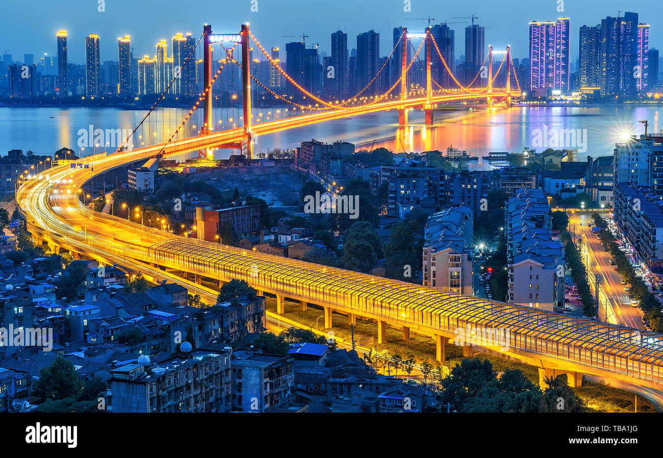 City Night Scene Stock Photo - Alamy