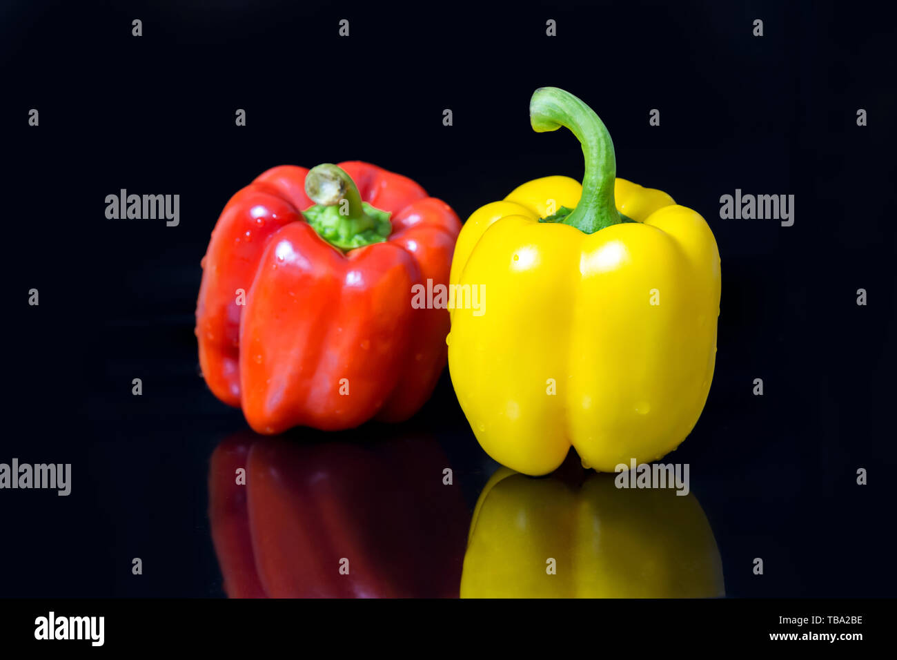 Red and yellow lantern pepper Stock Photo - Alamy