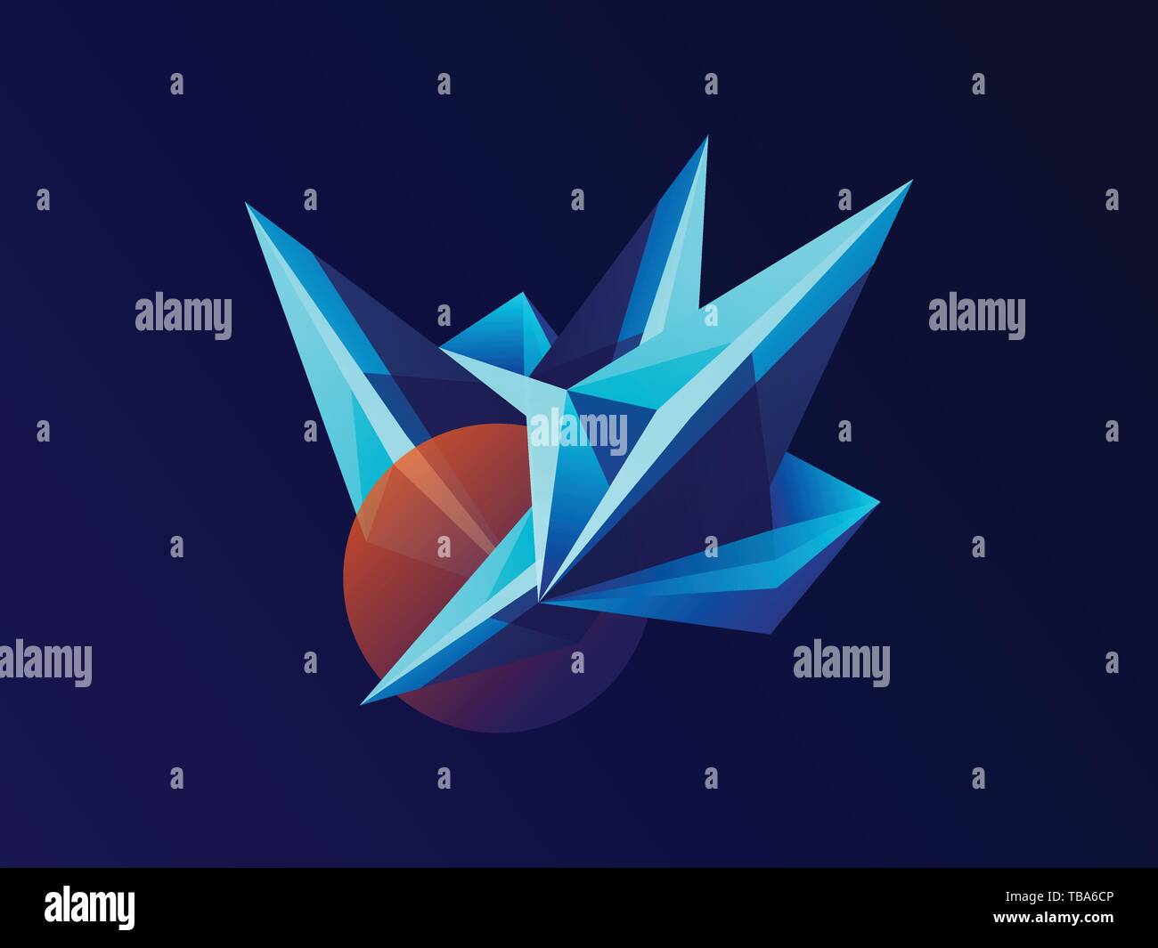 Abstract polygon geometric modern background, futuristic shape vector ...
