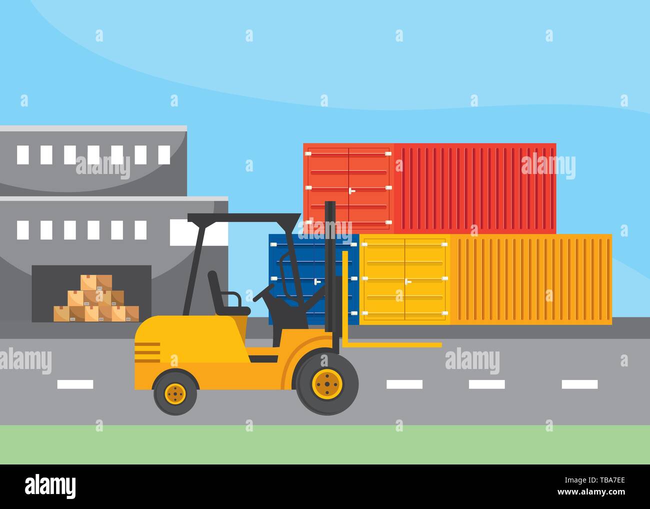 delivery tracking service shipping business logistic cartoon vector ...