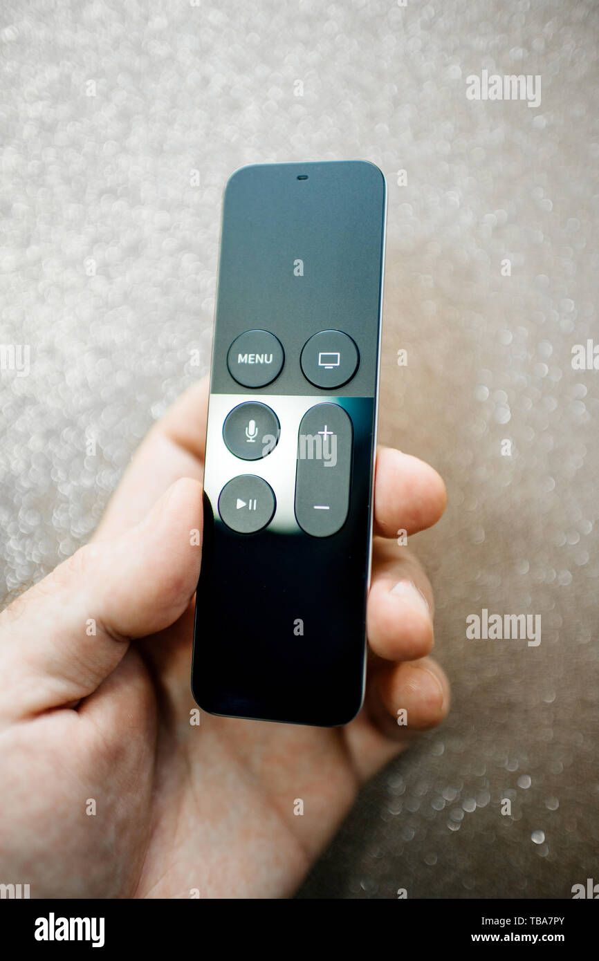 Siri apple hand hi-res stock photography and images - Alamy