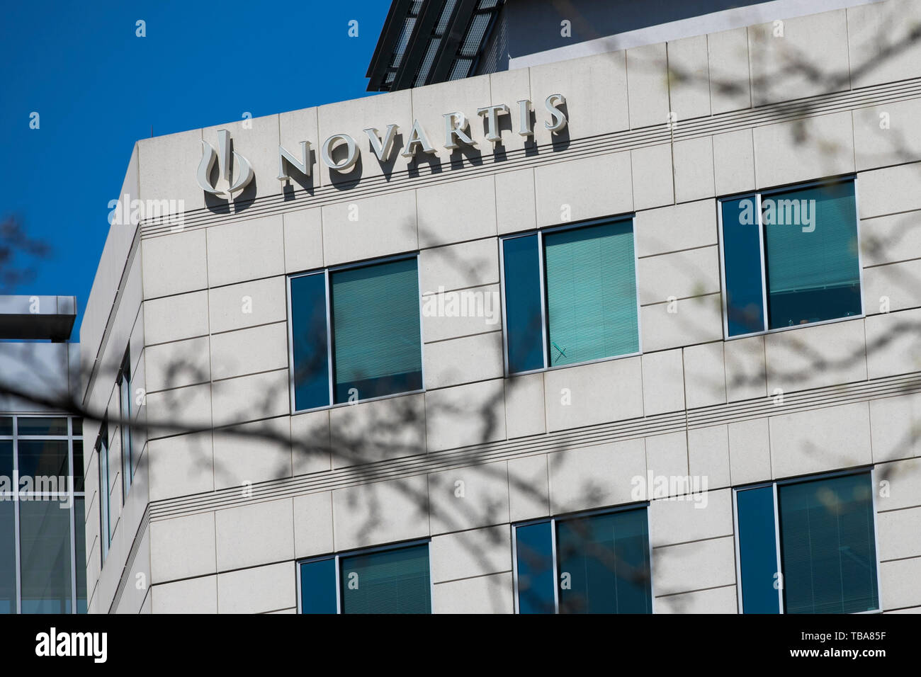 Novartis logo sign pharmaceuticals hi-res stock photography and images ...