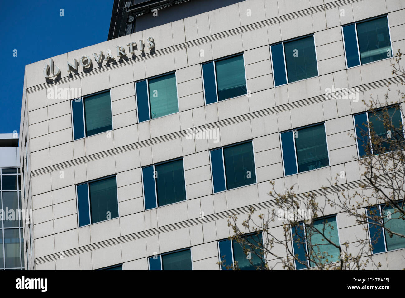 Novartis logo sign pharmaceuticals hi-res stock photography and images ...