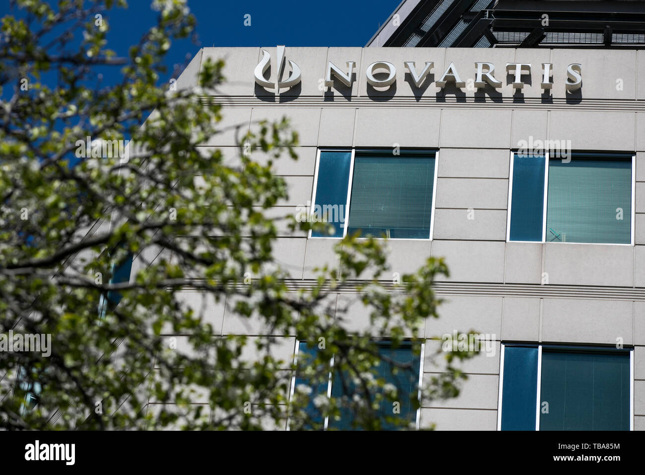 Novartis logo sign pharmaceuticals hi-res stock photography and images ...