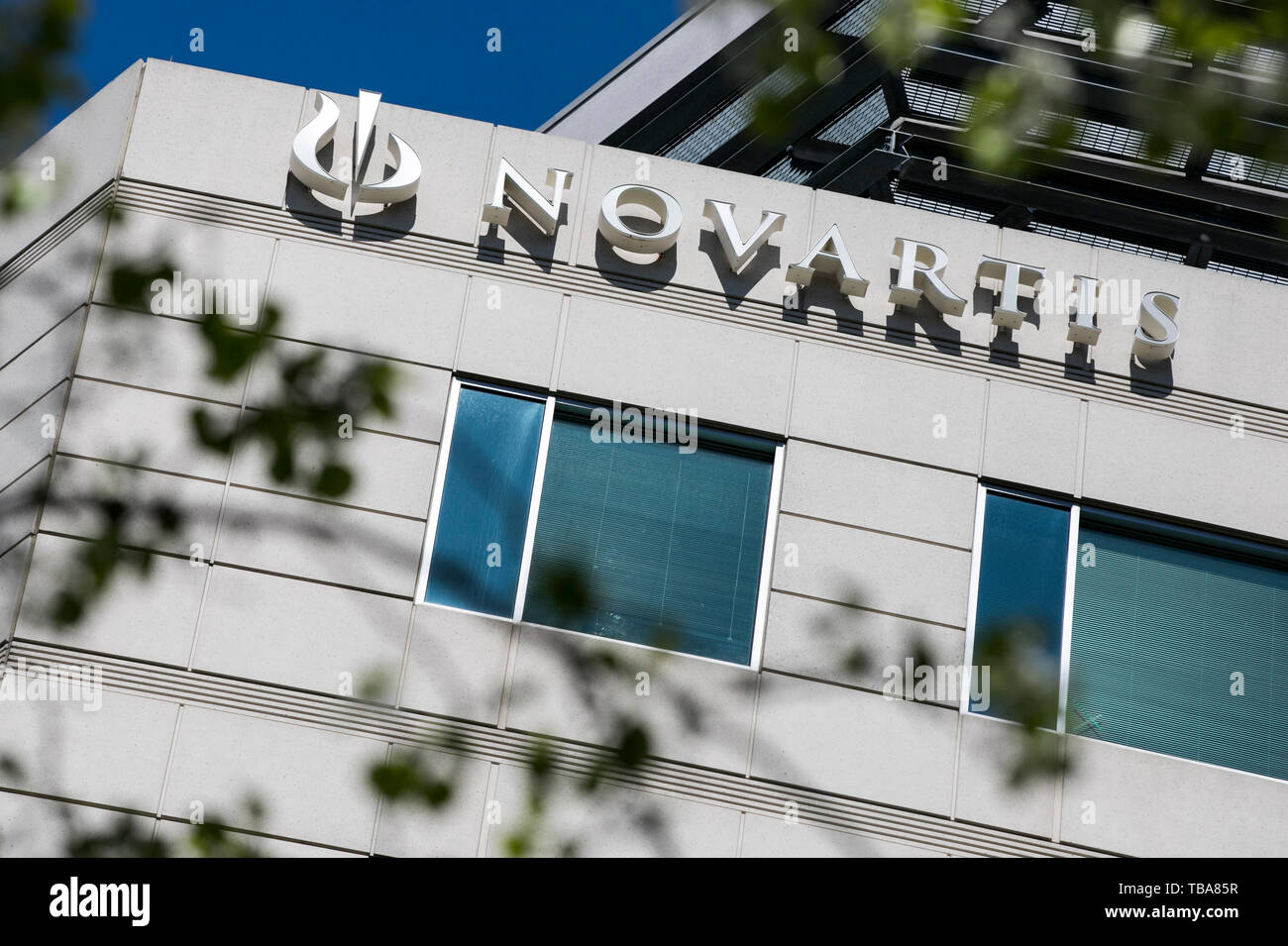 Novartis logo sign pharmaceuticals hi-res stock photography and images ...