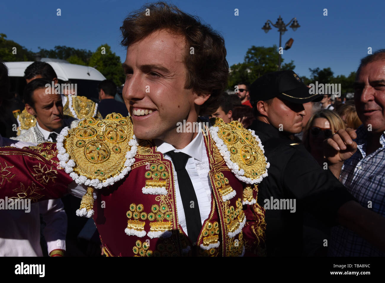 Spanish matador Roman Collado is seen before a bullfight at the Las ...
