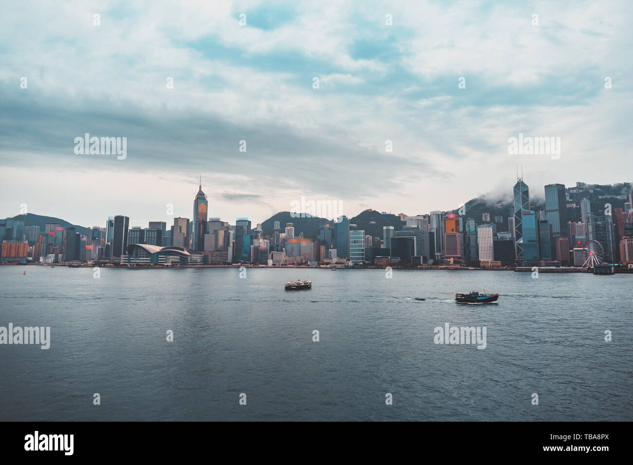 Hong Kong Scenery, View From Victoria Harbour Stock Photo - Alamy