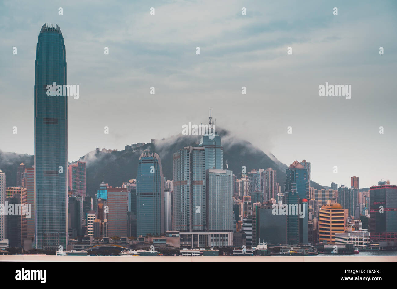 Hong Kong Scenery, View From Victoria Harbour Stock Photo - Alamy