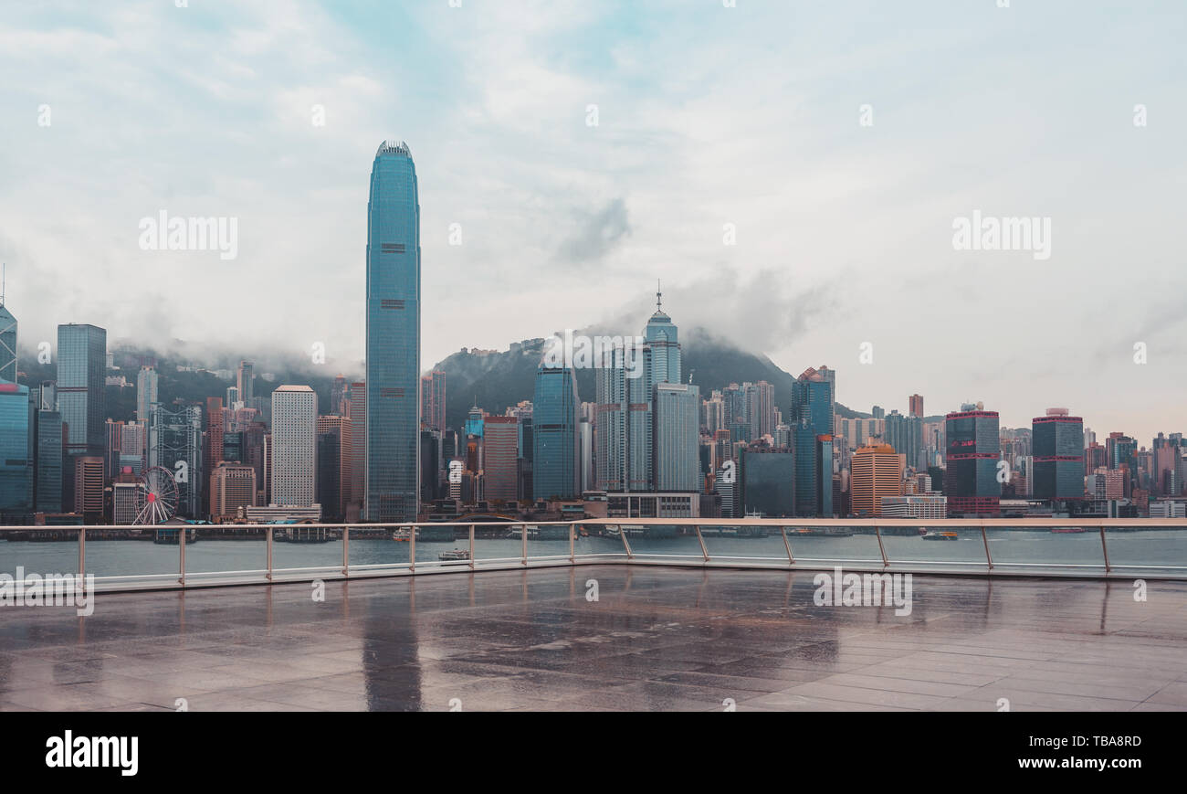 Hong Kong Scenery, View From Victoria Harbour Stock Photo - Alamy