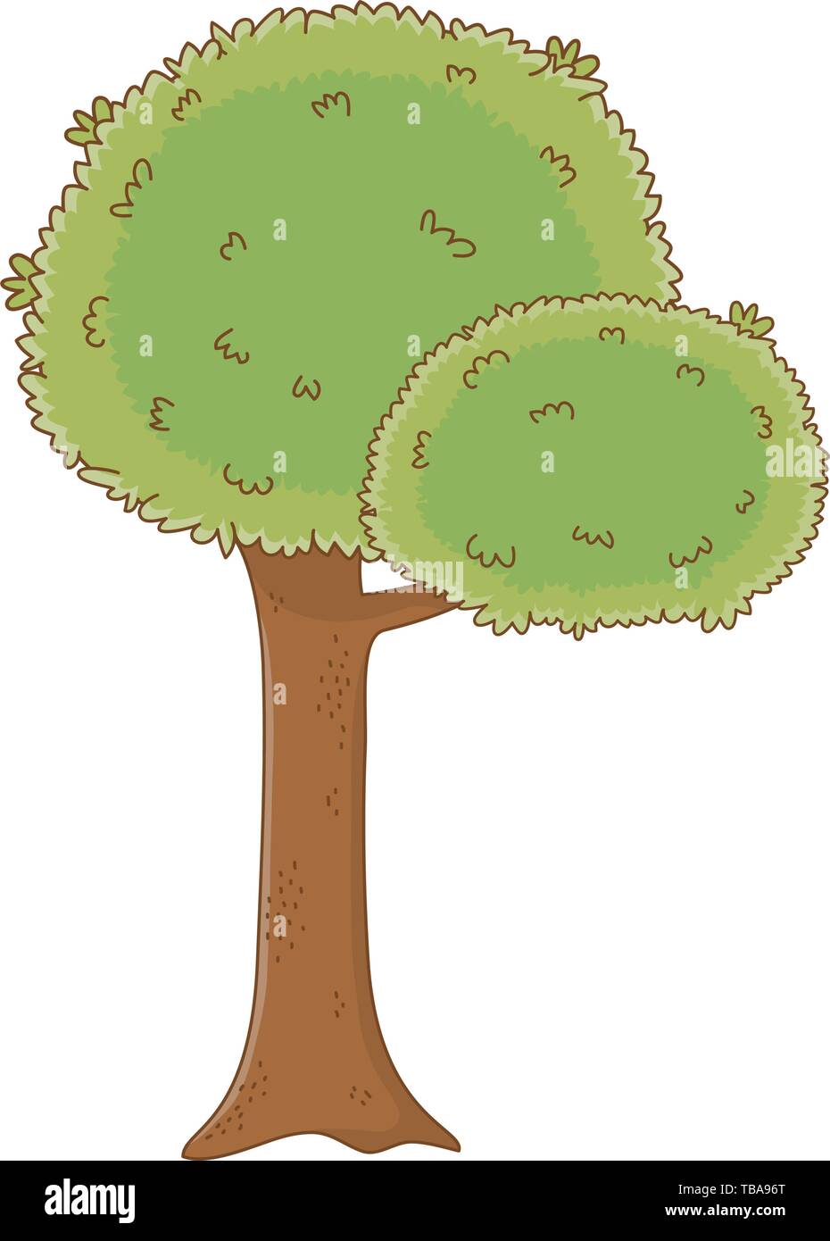 nature outdoor tree environment cartoon vector illustration graphic ...