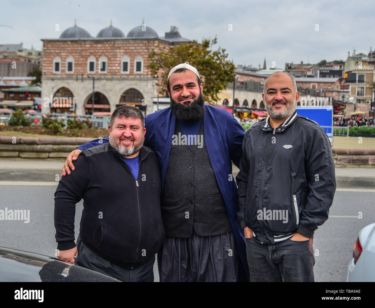 Istanbul, Turkey - Sep 29, 2018. Portrait of Turkish man on street in ...