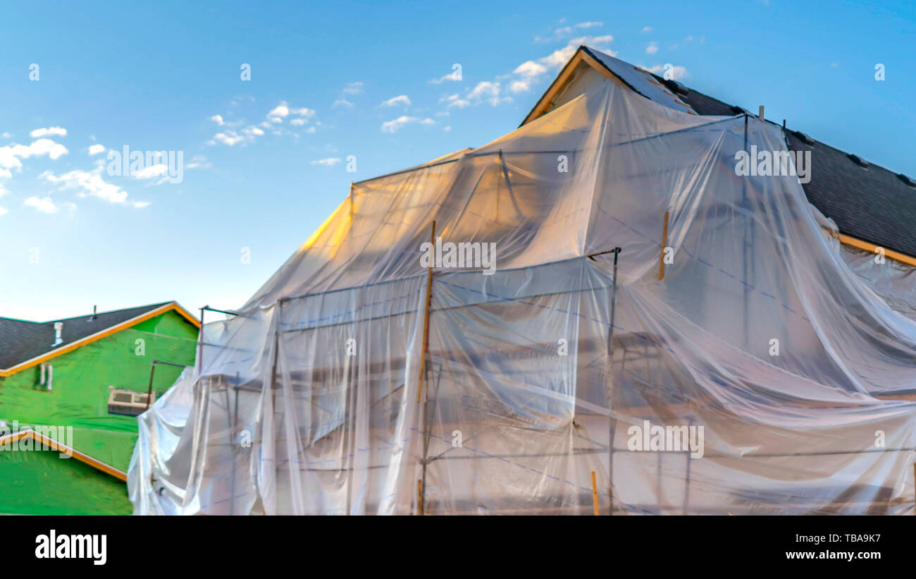 Plastic sheet covering hi-res stock photography and images - Alamy