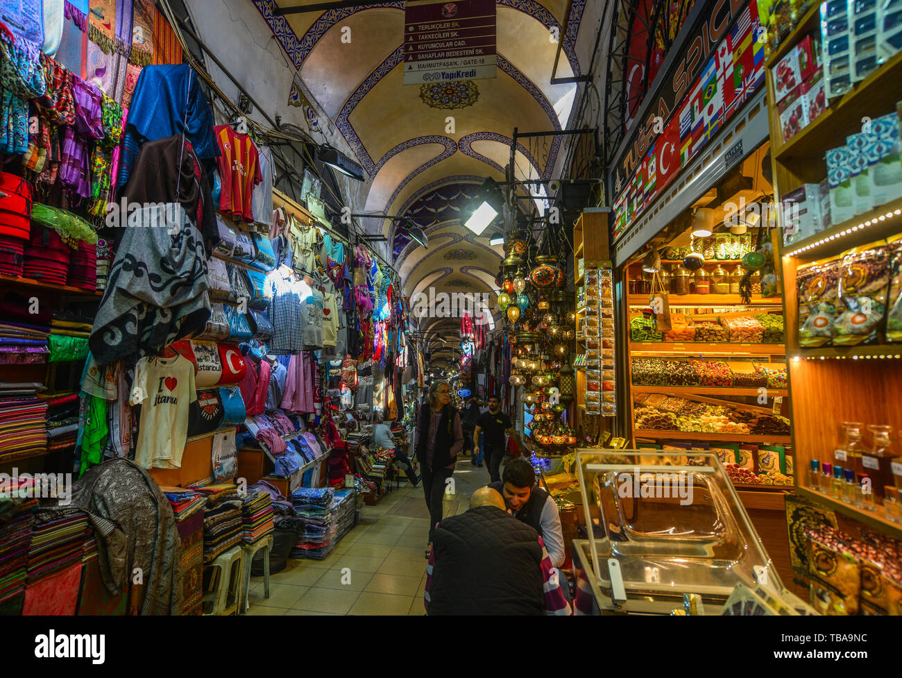 Istanbul, Turkey - Sep 28, 2018. Interior of Grand Bazaar in Istanbul ...