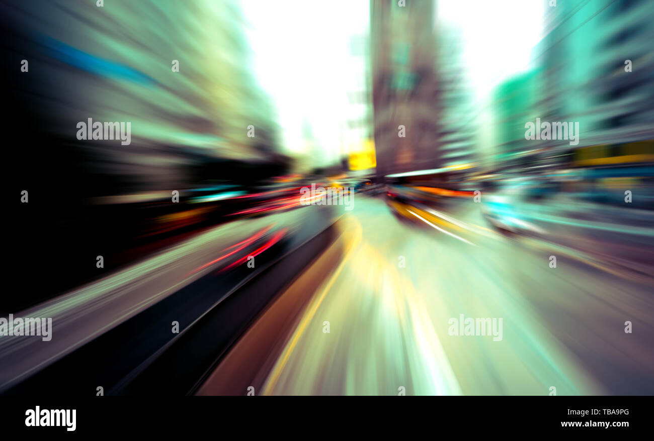 Abstract image of traffic light trails in the city Stock Photo - Alamy
