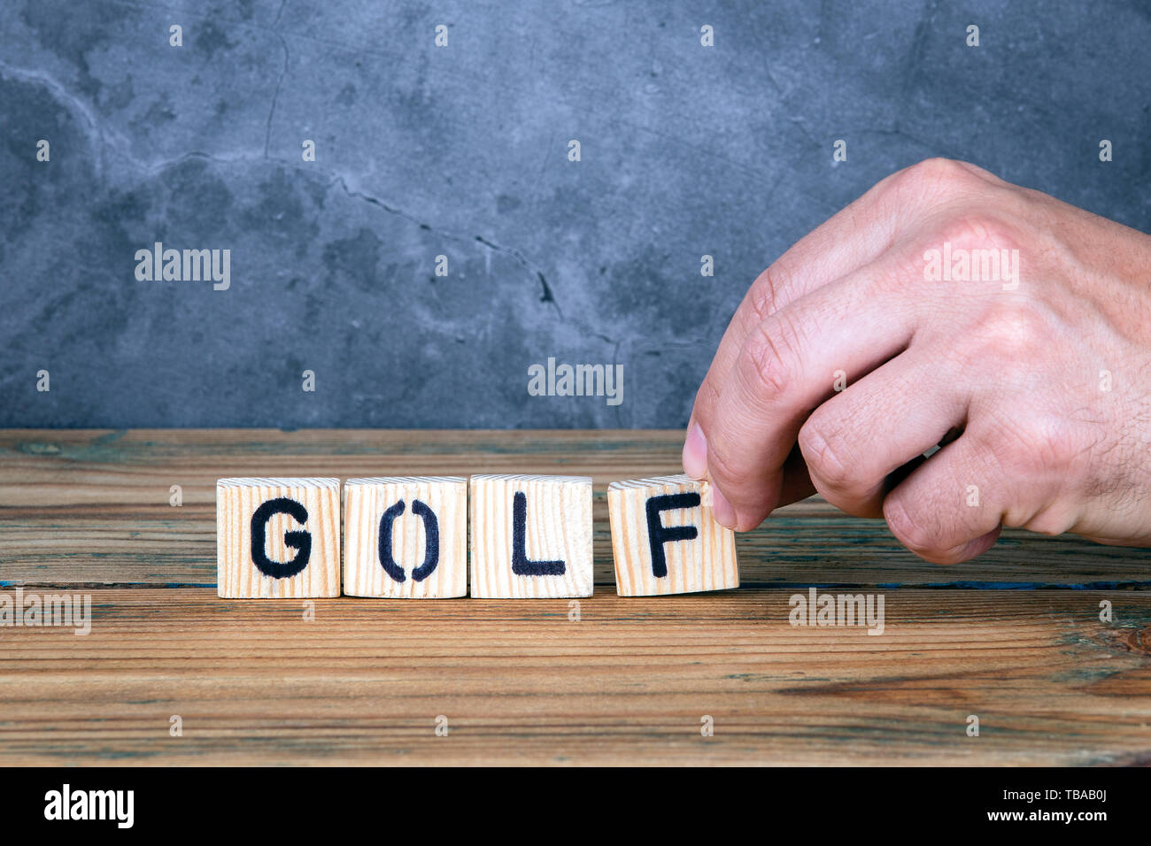 Golf club word hi-res stock photography and images - Alamy