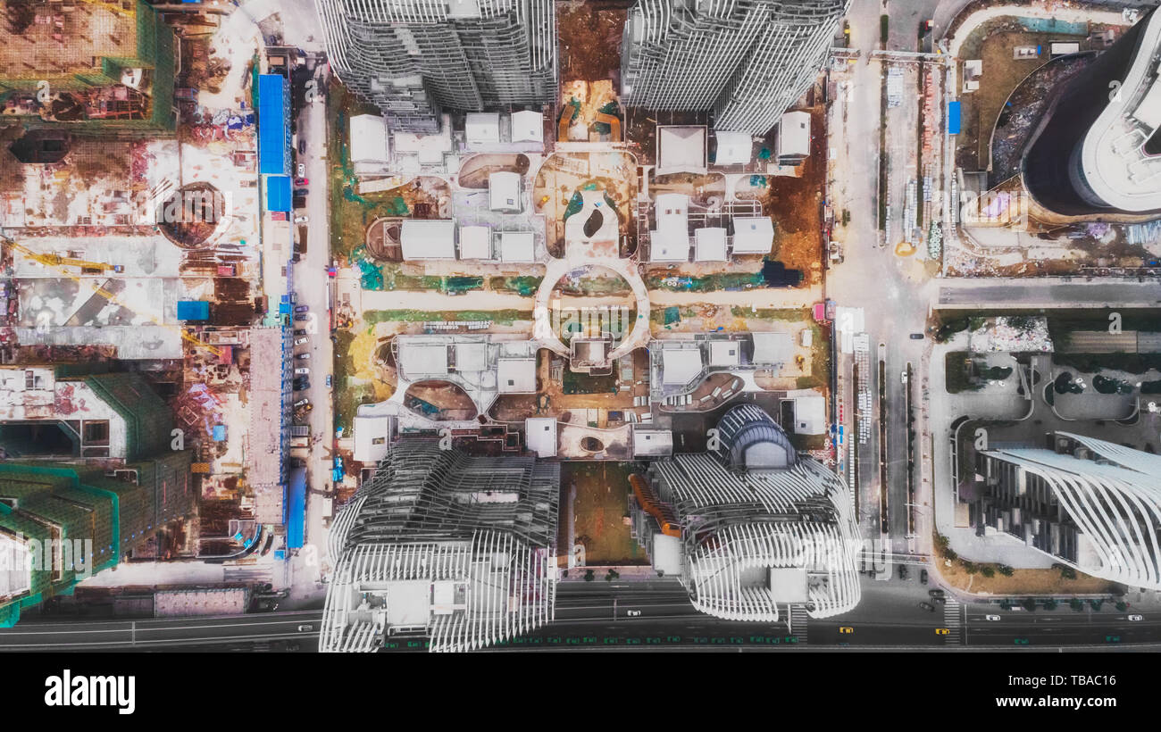 Nanjing Zhenda Himalayan Center Aerial Photography Stock Photo - Alamy