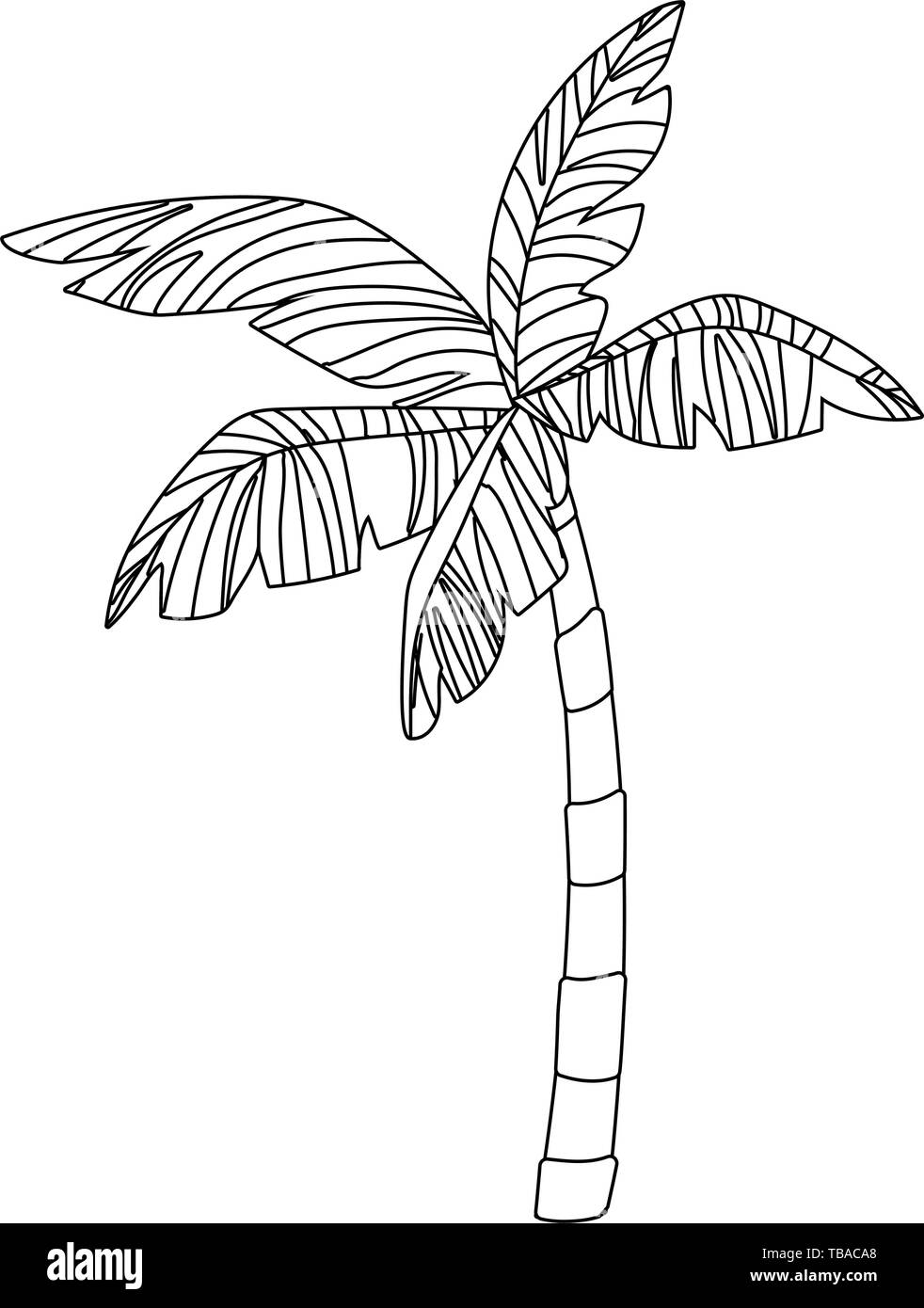 palm flat style isolated vector illustration graphic design Stock ...